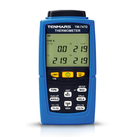 Tenmars TM-747D 4 Kanallı Termokupl Termometre